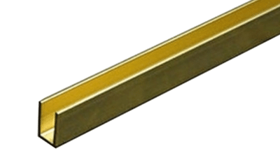 Messing U-Profiel 6X3 - Hobma Modelbouw B.V.