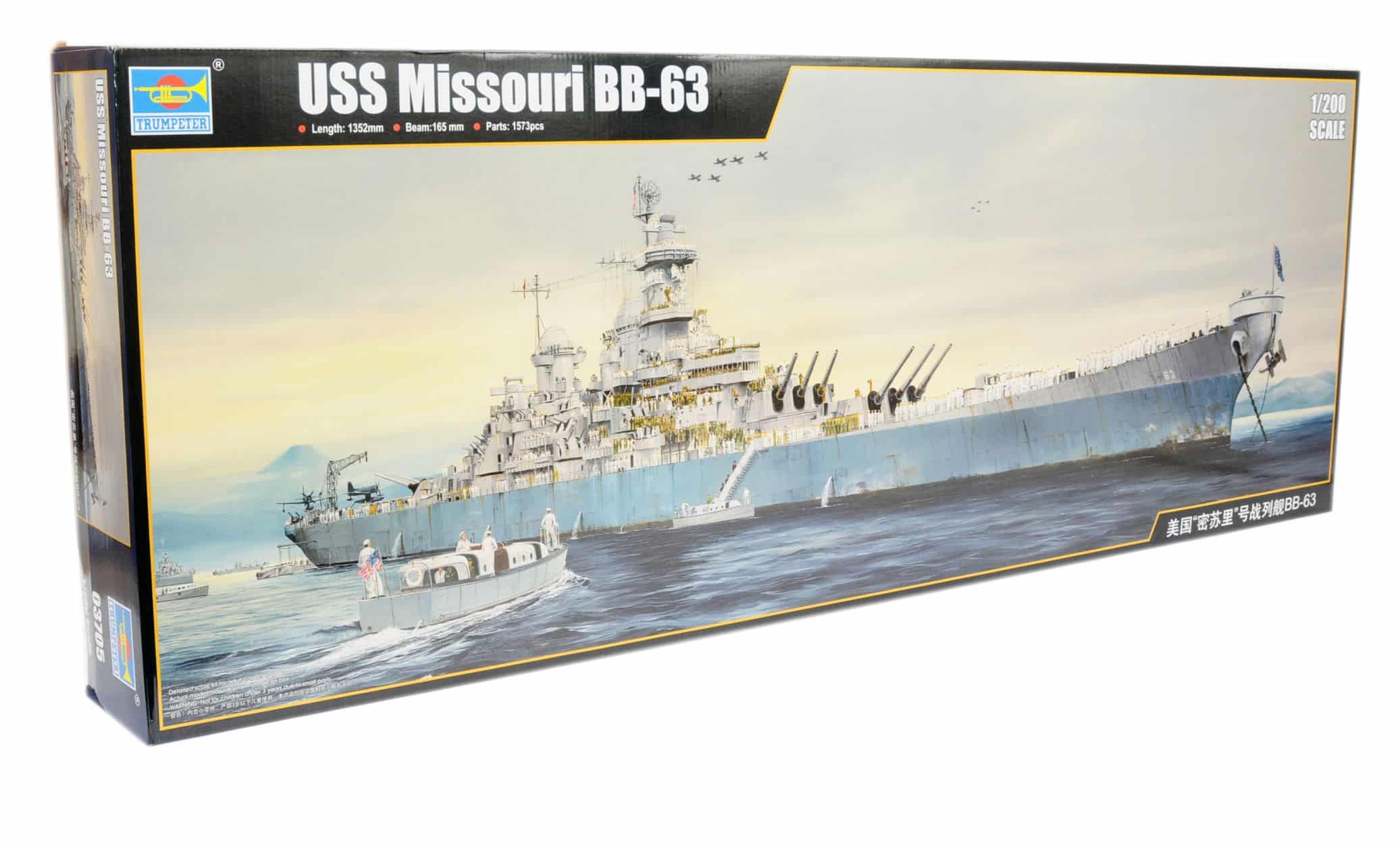 Trumpeter 03705 USS Missouri BB 63 1:200 - Hobma Modelbouw B.V.