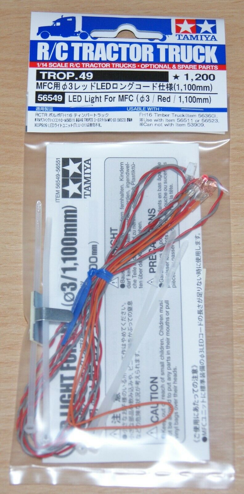 Tamiya-56549-Led-Light-For-MFC-3mm Red - Hobma Modelbouw B.V.