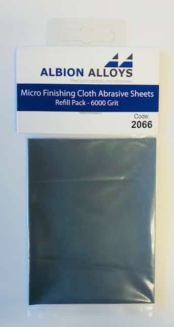 Albion Alloys Micro Finishing Cloth Abrasive Sheets 6000 grit 2pcs ...